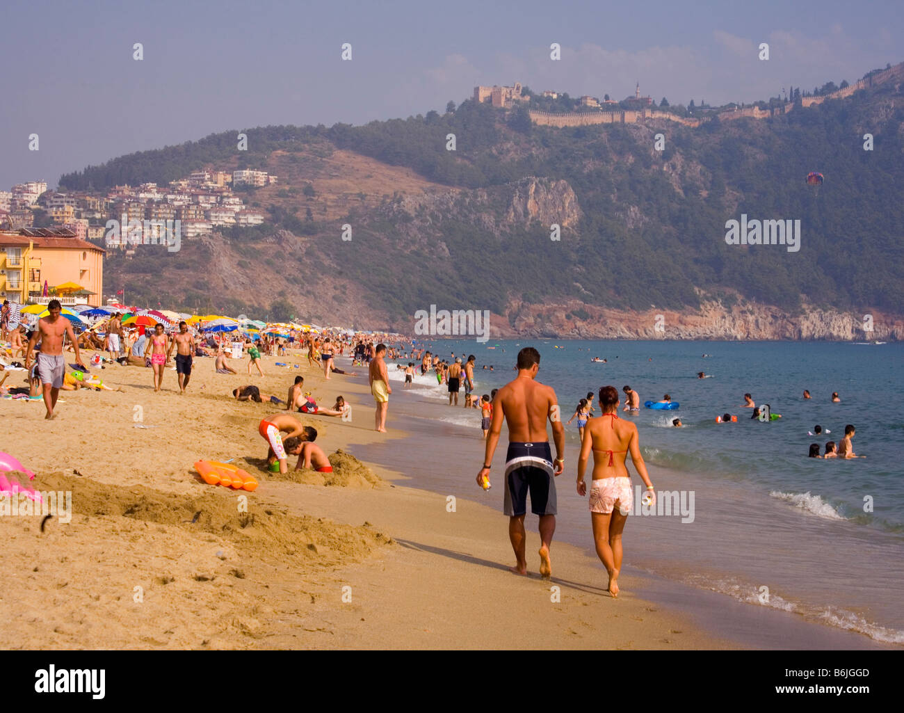 Turkish Riviera Cleopatra Beach Alanya Stock Photo - Alamy