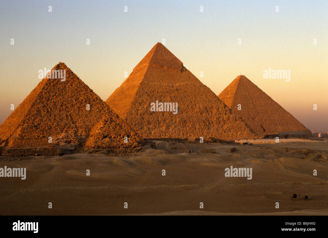 Egypt, Old Kingdom, Pyramids at Giza Stock Photo - Alamy