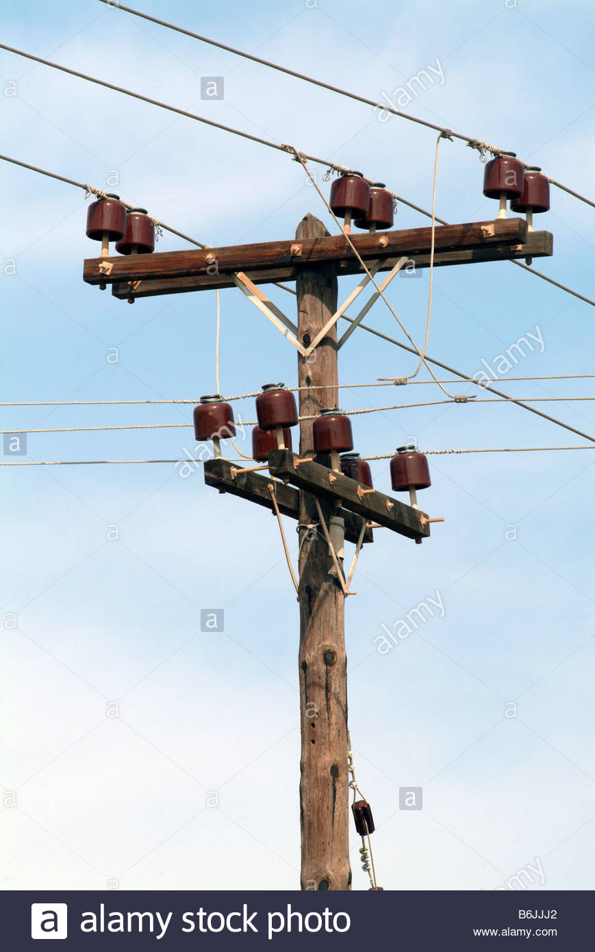 Wooden Telephone Pole