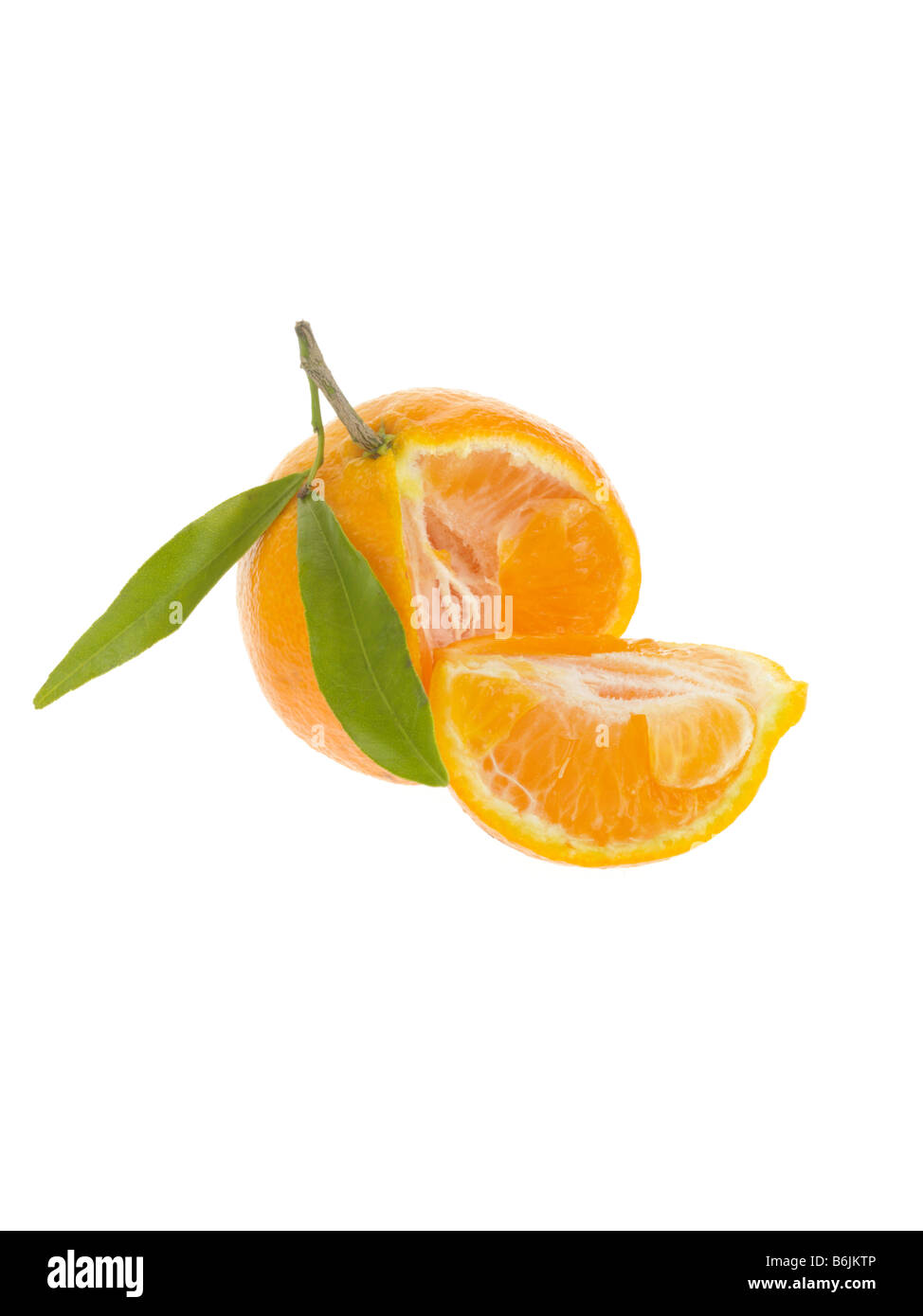 Single Fresh Healthy Fresh Ripe Clementine Citrus Fruit Isolated ...
