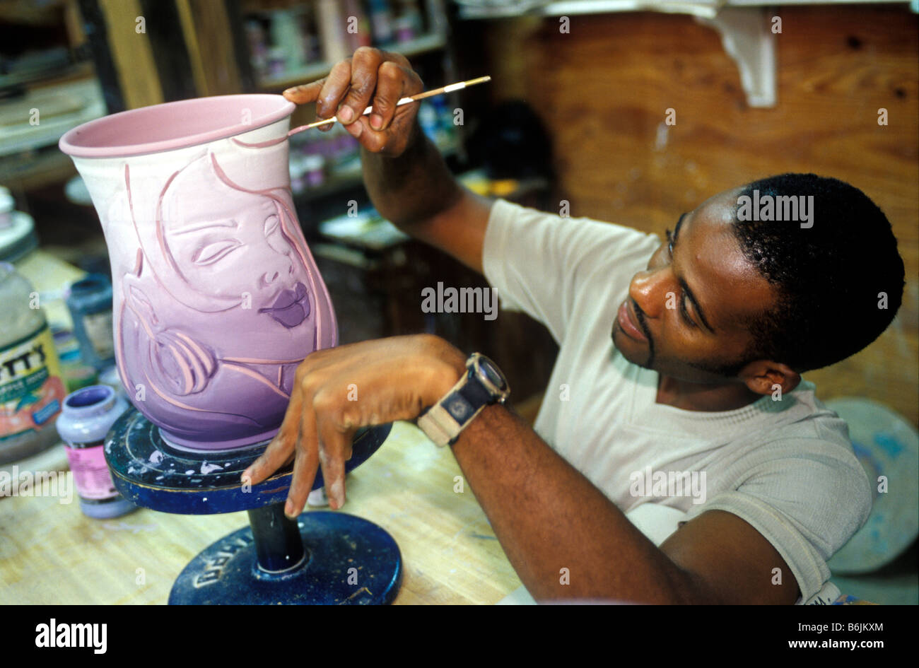 Caribbean, Jamaica, Ocho Rios. Wassi Art Stock Photo - Alamy