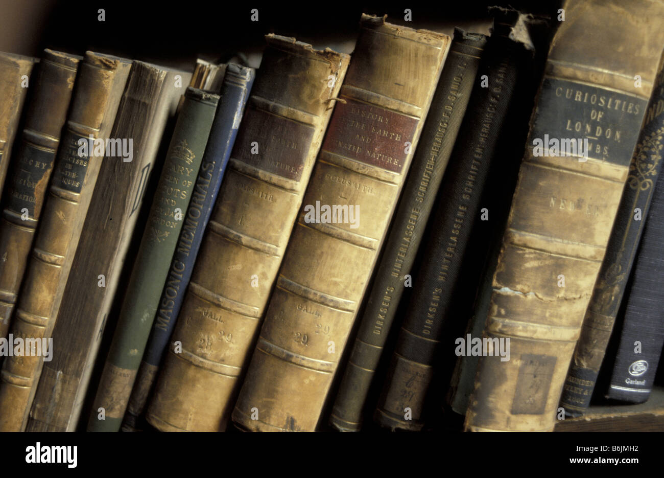Ireland, Dublin. Trinity College - Old Library with very old books ...
