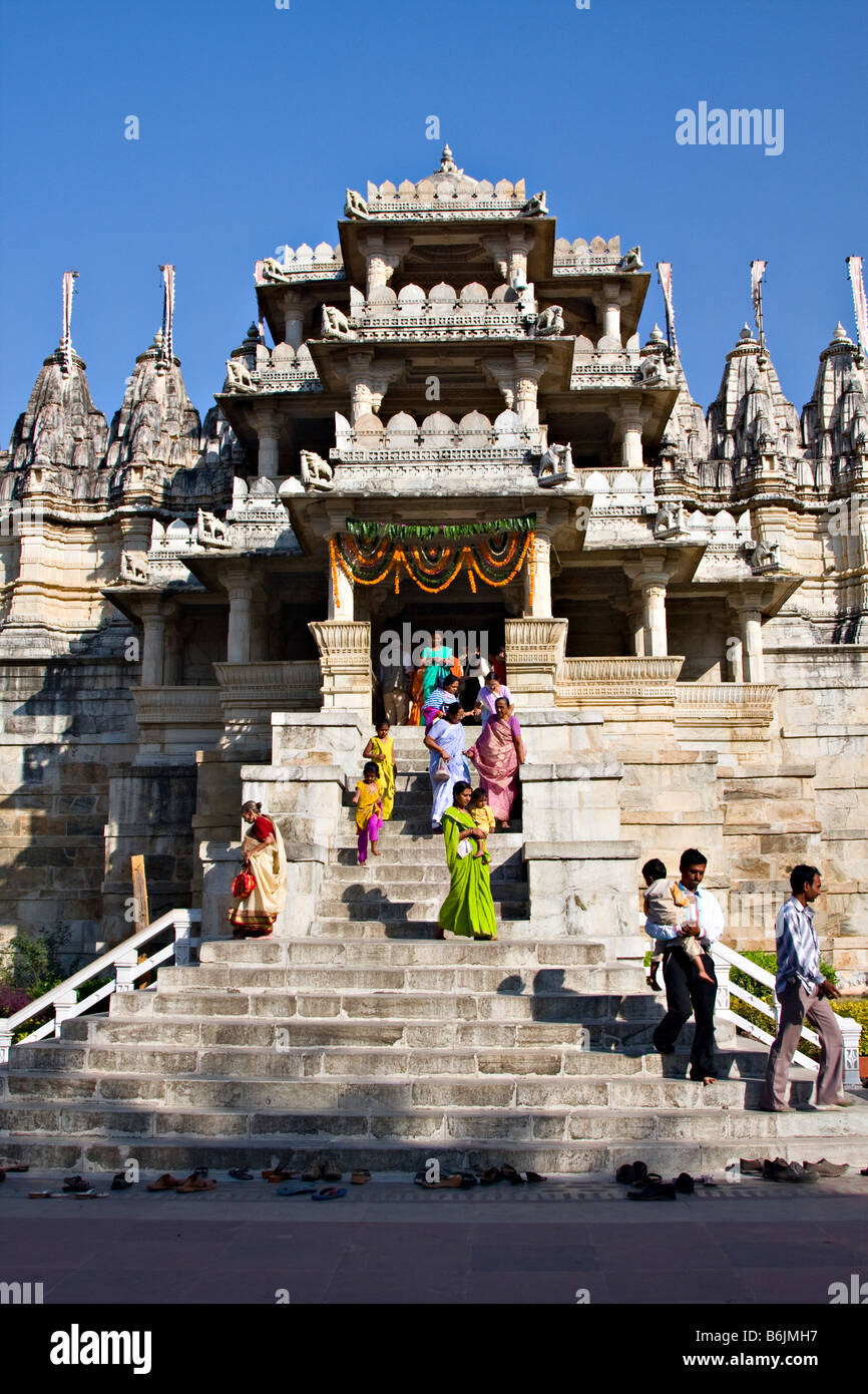 Chaumukha Mandir Temple, Ranakpur, Rajasthan, India, Asia Stock Photo ...