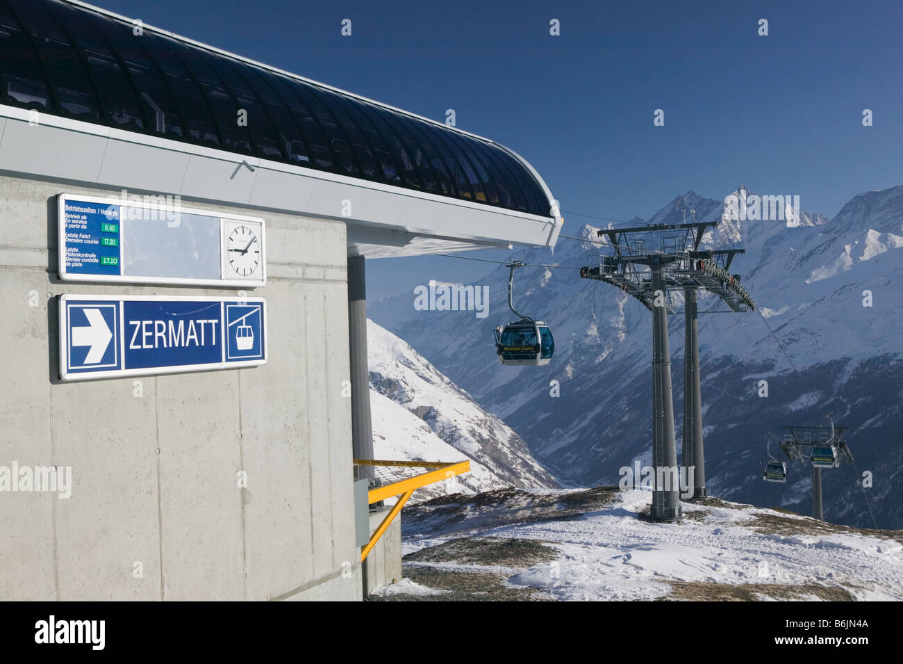 Zermatt tramway hi-res stock photography and images - Alamy