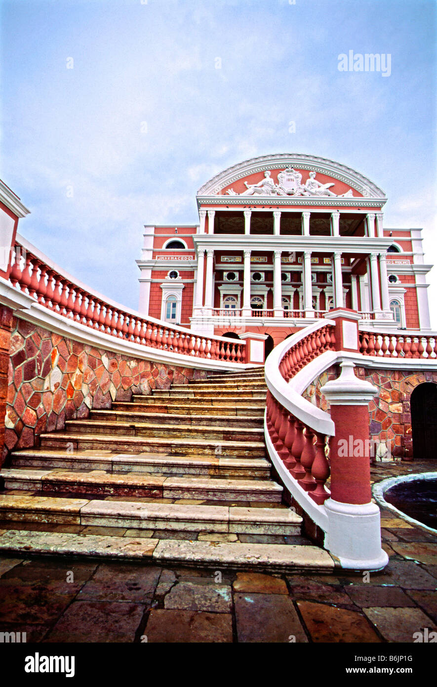 South America, Brazil, Amazon, Amazon River, Manaus. Opera House (aka ...