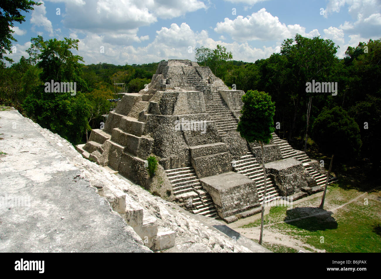 Central America, Guatemala, Yaxha. Ruins of Classic Period Mayan ...