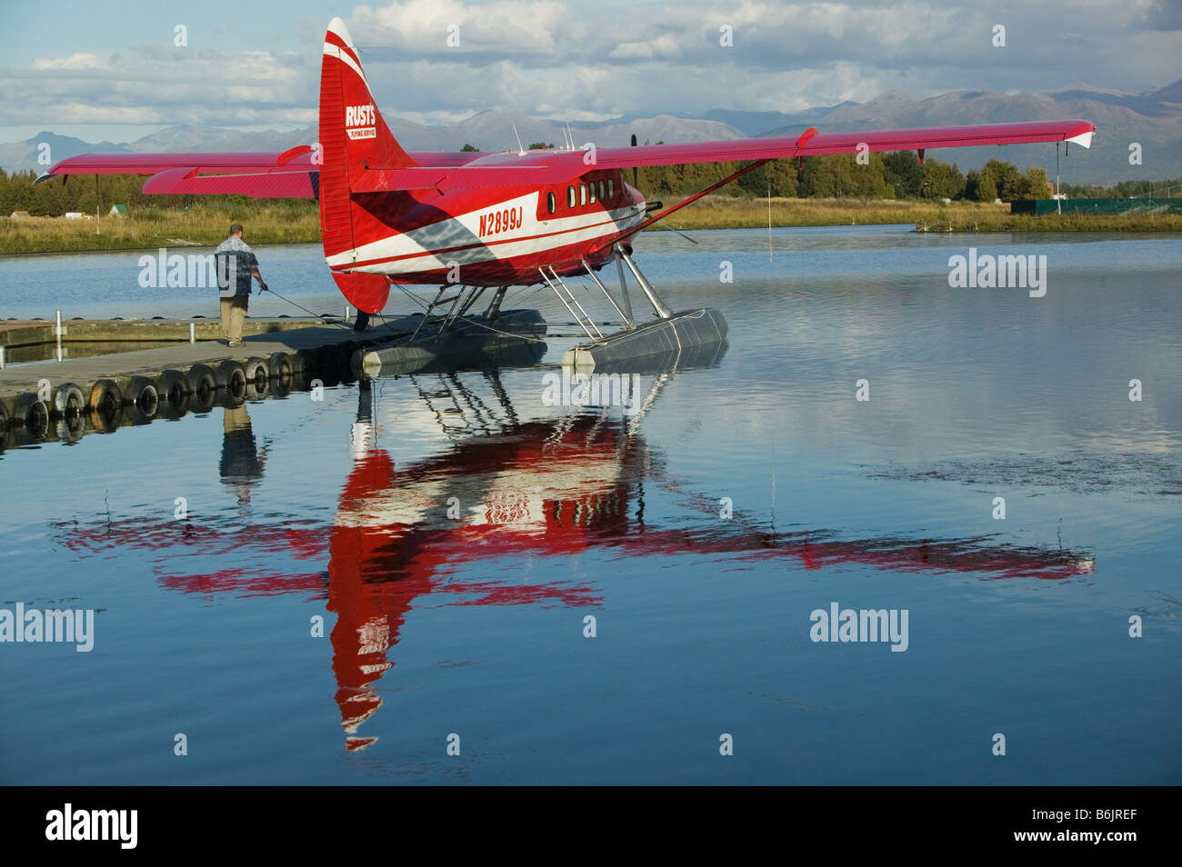 USA, ALASKA, ANCHORAGE: Lake Hood Air Harbor; World's Busiest ...