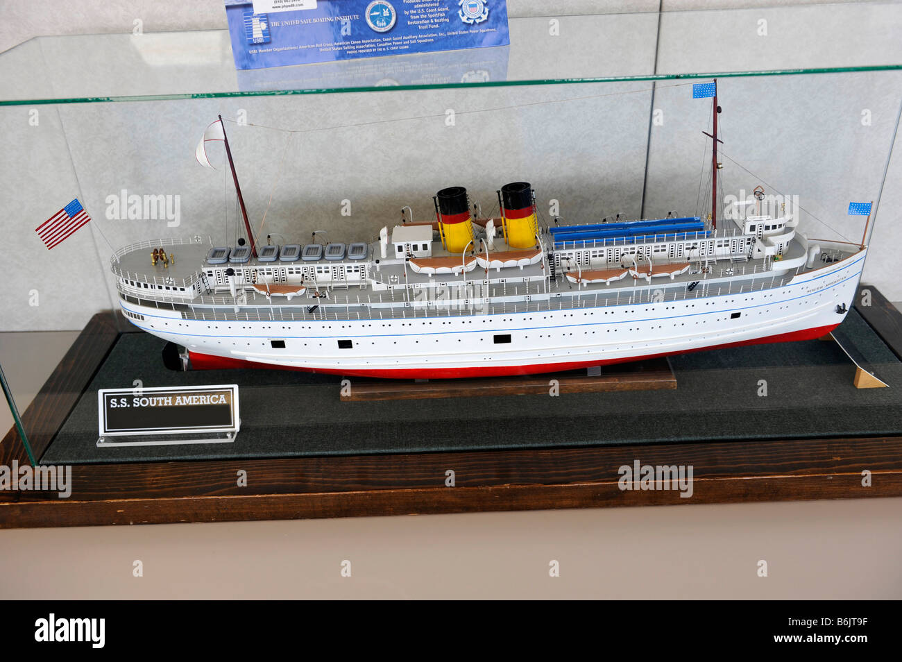 Scale model of the 1913 steamship S S South America an early ship of ...