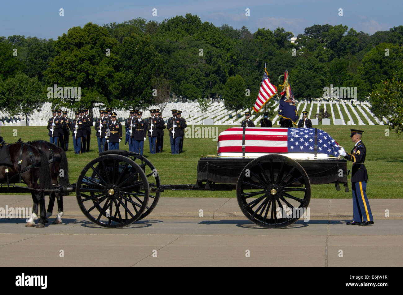 Arlington National Cemetery, Arlington, Virginia, Funeral with military ...