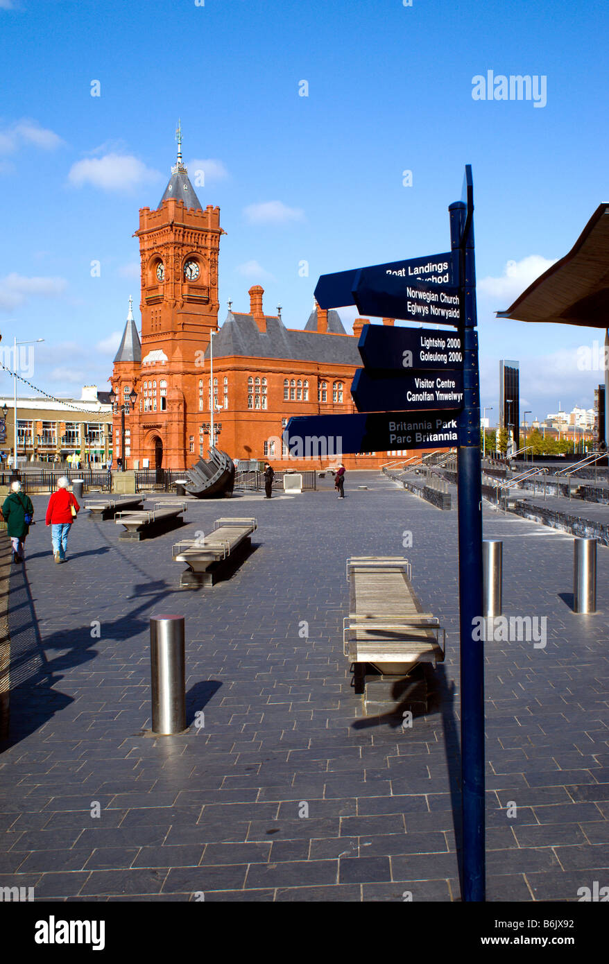 victorian pierhead building cardiff bay south wales Stock Photo - Alamy