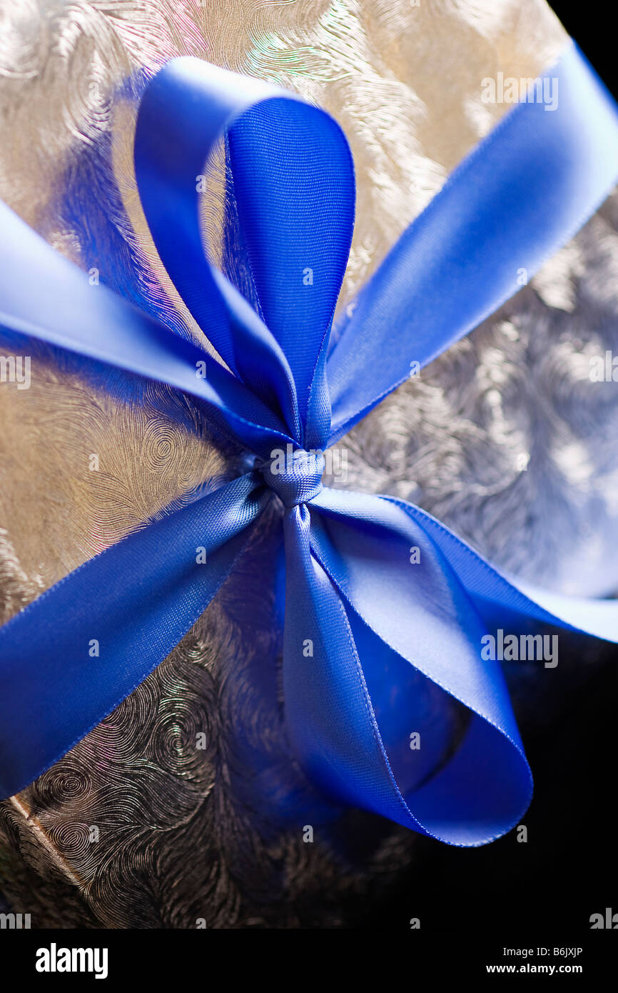 Real Blue Ribbon Bow