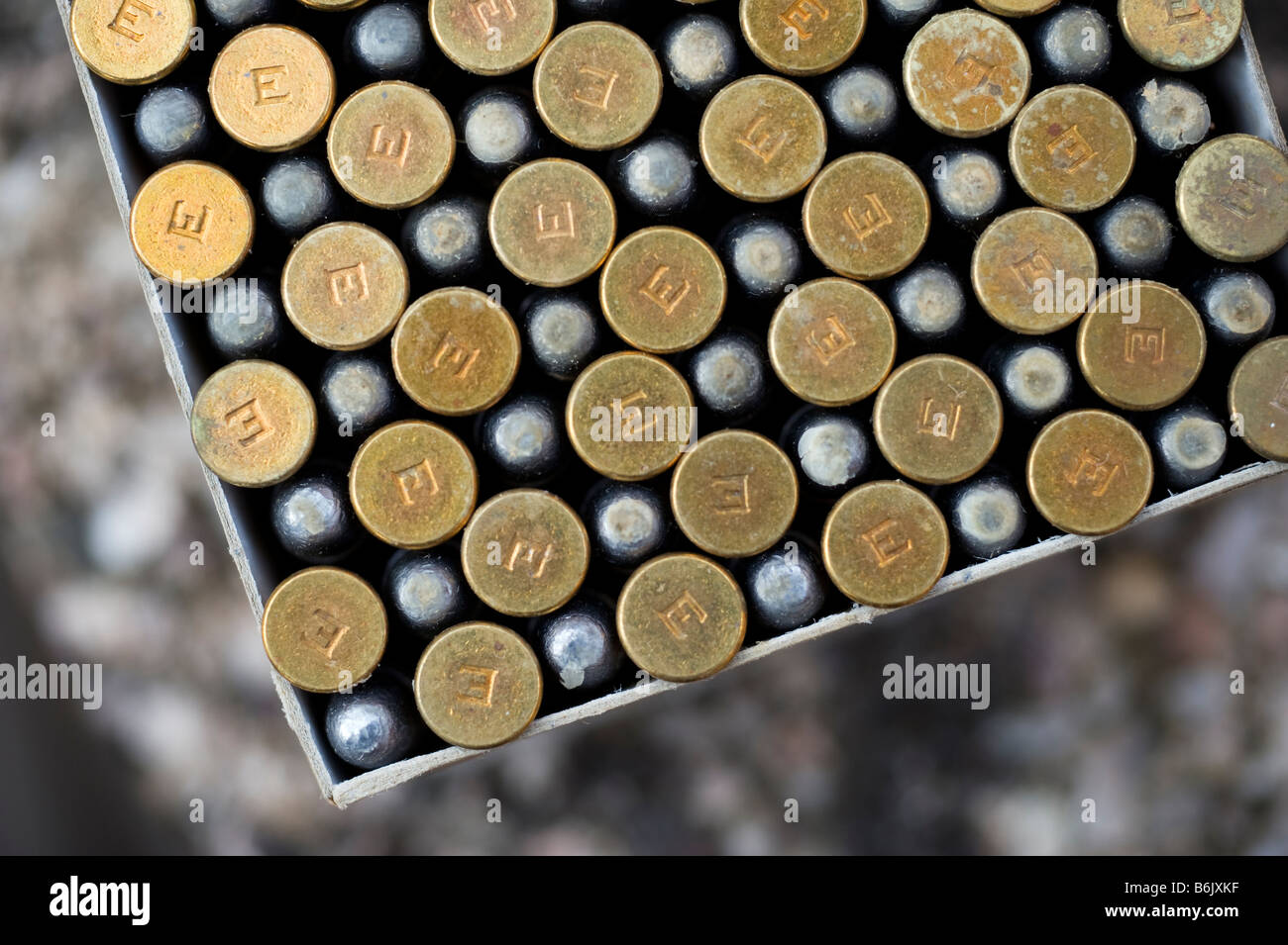 England. .22 rifle bullets Stock Photo - Alamy