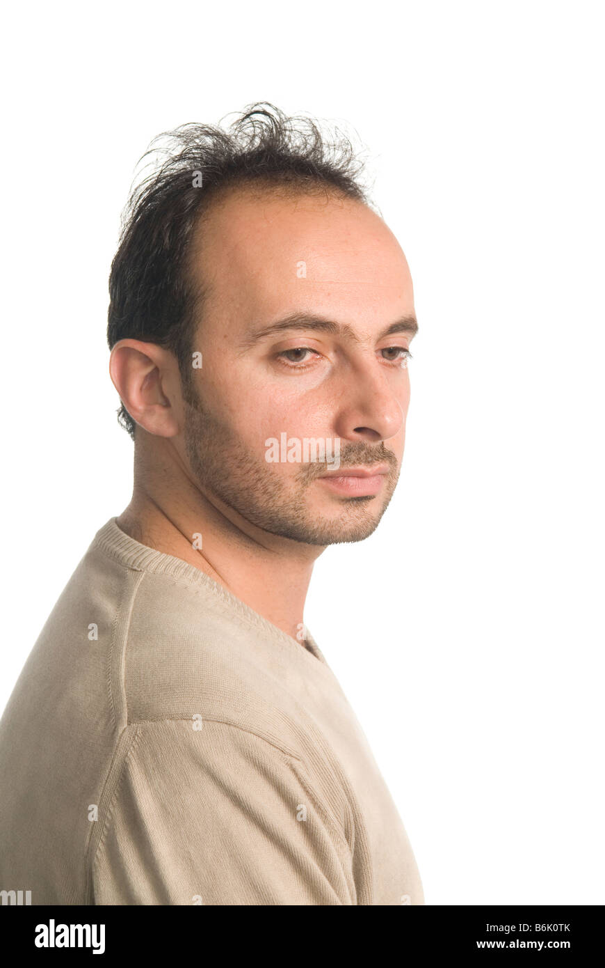 Portrait of a man in deep thoughts Stock Photo - Alamy