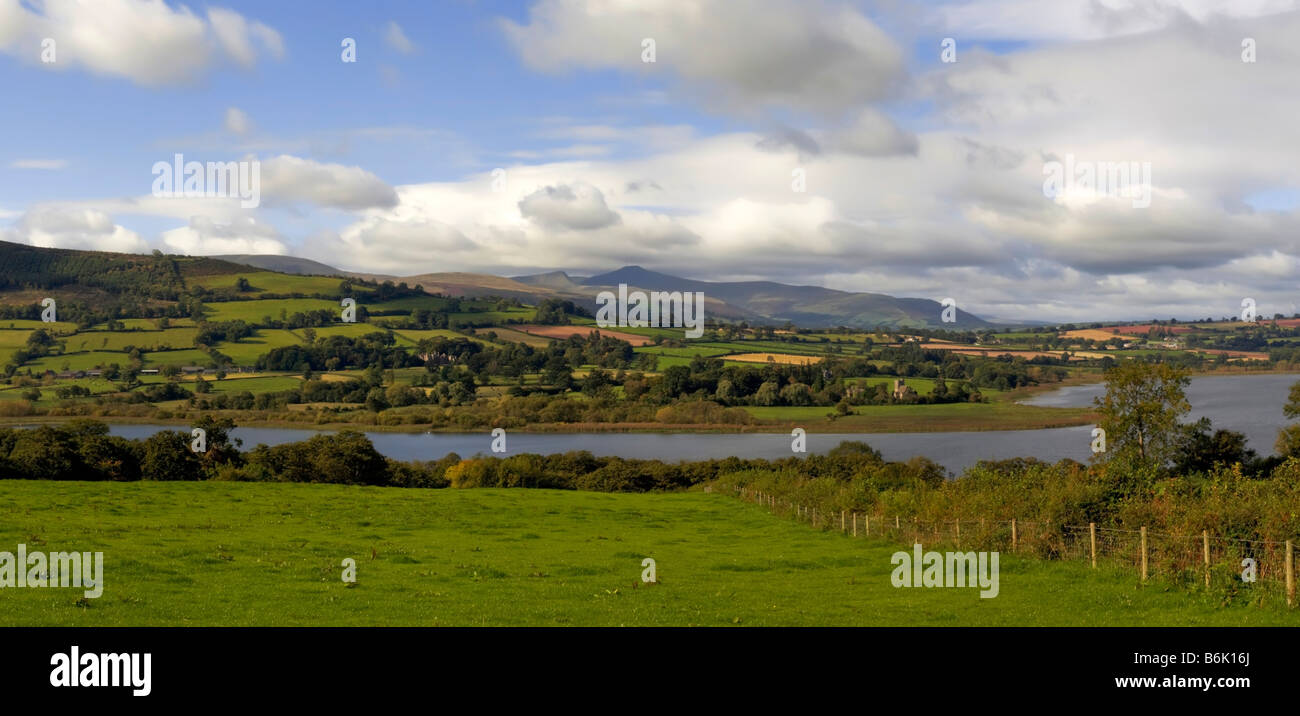 llangorse lake llangors powys brecon beacons national park wales uk ...