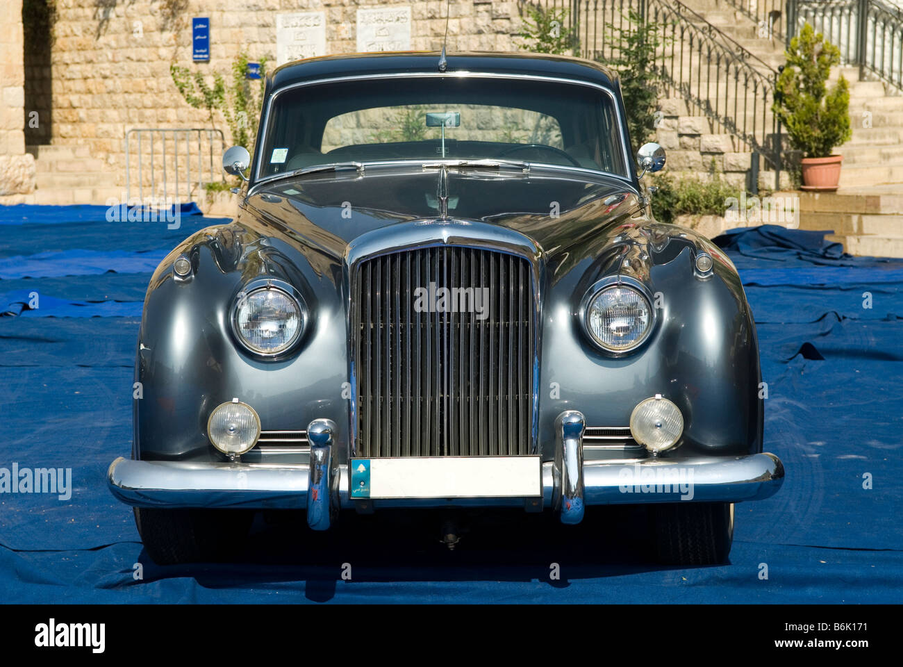 Vintage car in Deir Al Qamar Lebanon Middle East Stock Photo - Alamy