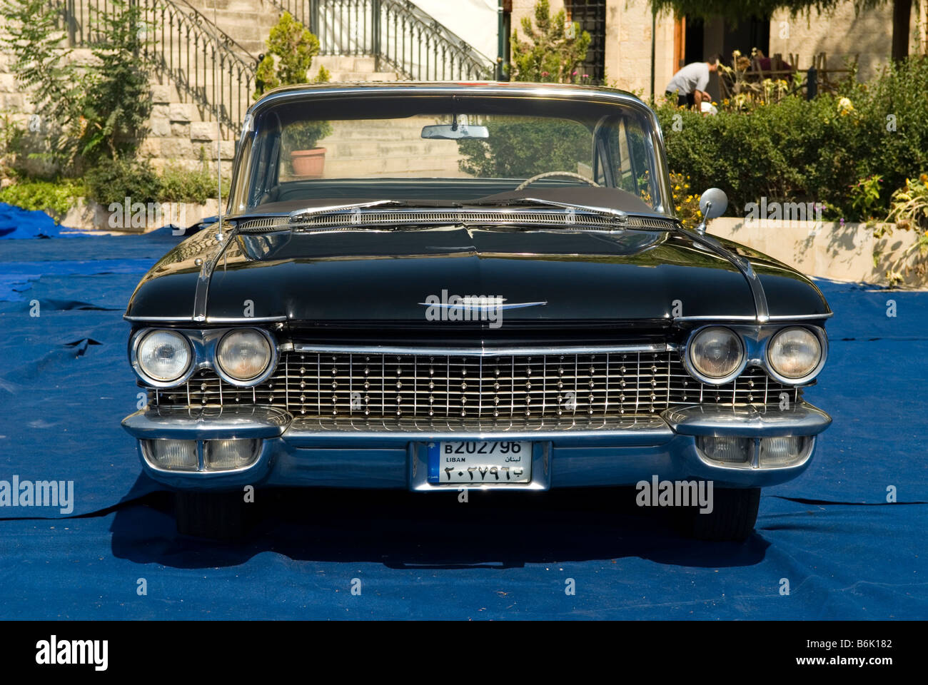 Vintage car in Deir Al Qamar Lebanon Middle East Stock Photo - Alamy