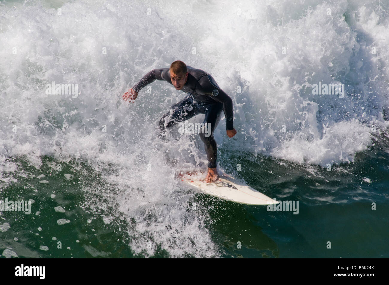 Boy surfing teen wetsuit hi-res stock photography and images - Alamy
