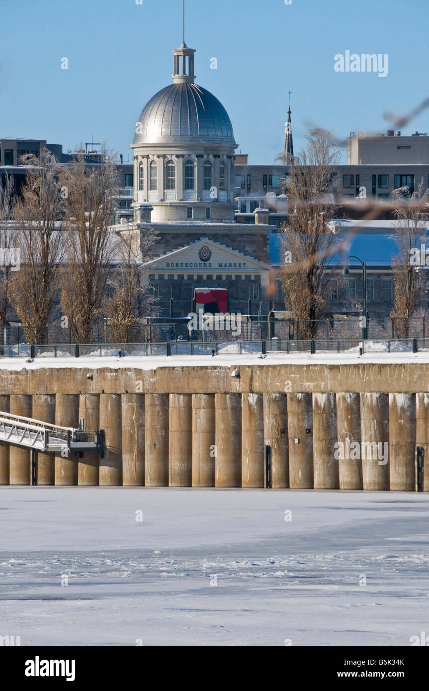 Bonsecours Market famous building in Old Montreal Quebec canada with ...