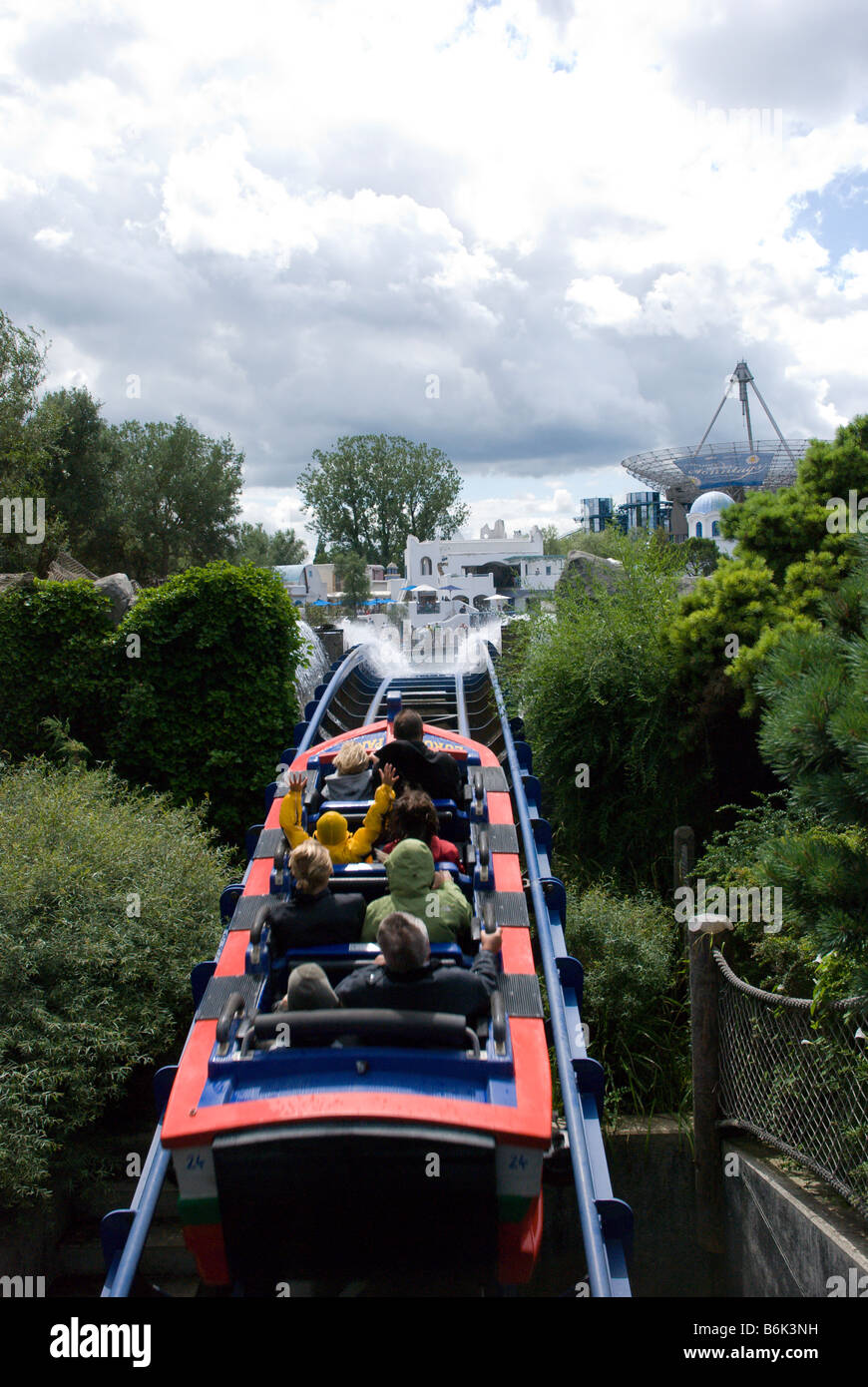 Poseidon roller coaster at Europa Park amusement park, Rust, Germany ...
