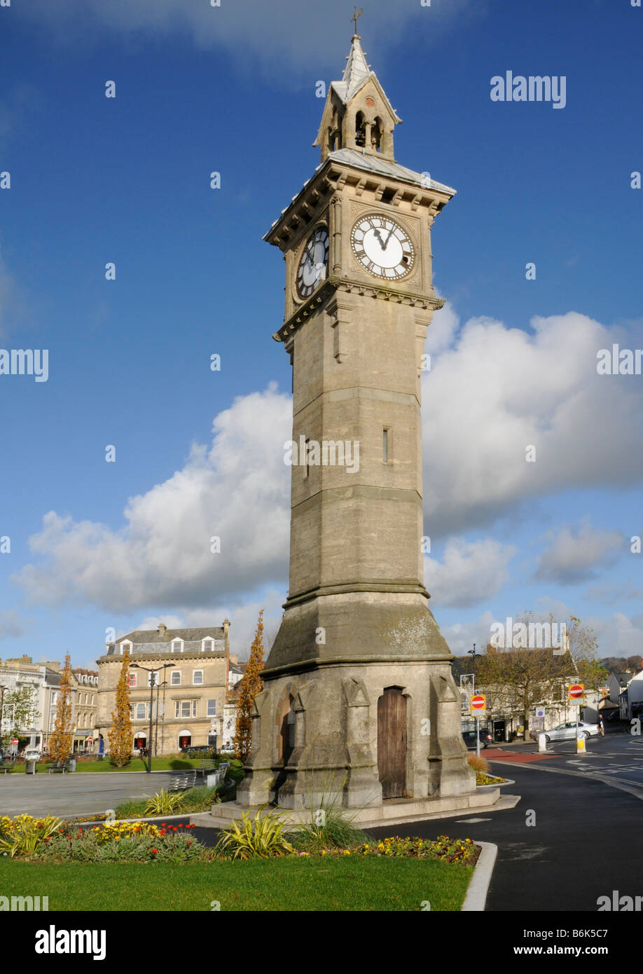 Albert Memorial Clock tower, The Square, Barnstaple, north Devon Stock ...