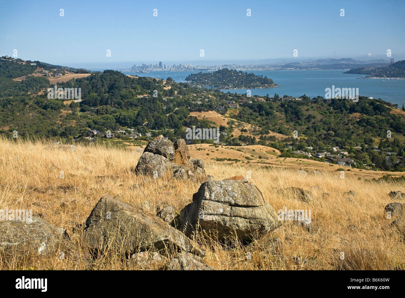 CALIFORNIA - Angel Island San Francisco Bay and San Francisco from Ring ...