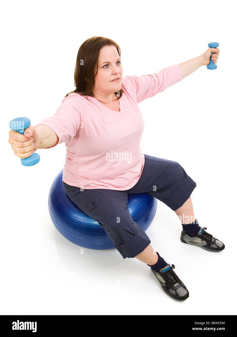 Exercise plus sized woman hi-res stock photography and images - Alamy