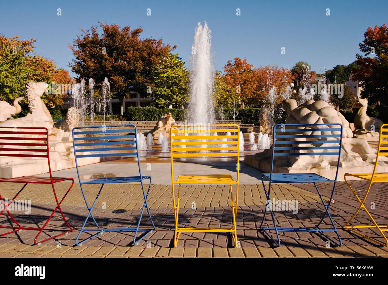 Colorful water fountain hi-res stock photography and images - Alamy