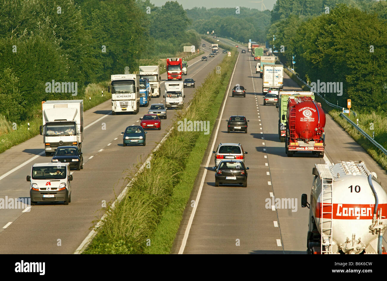 Traffic on highway Stock Photo - Alamy