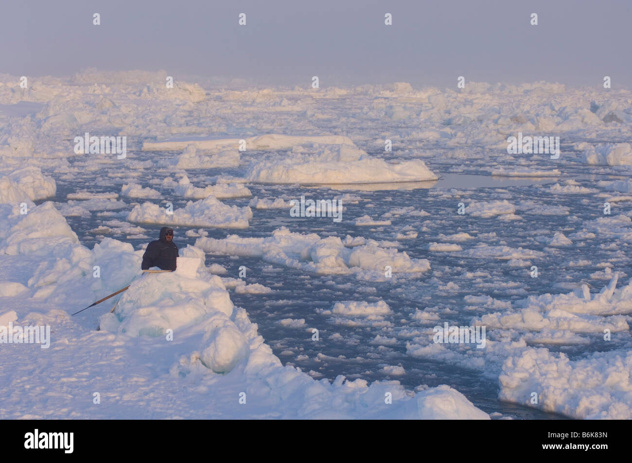 inupiaq subsistence whaler observes potentially dangerous ice ...
