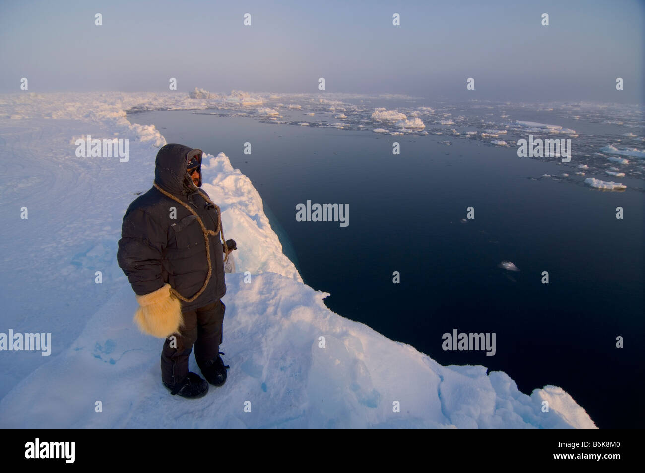 inupiaq subsistence whaler observes potentially dangerous ice ...