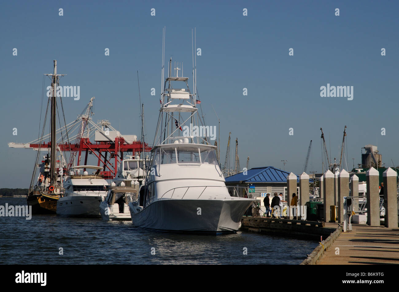 Port of Fernandina beach on Amelia Island north Florida USA Stock Photo ...