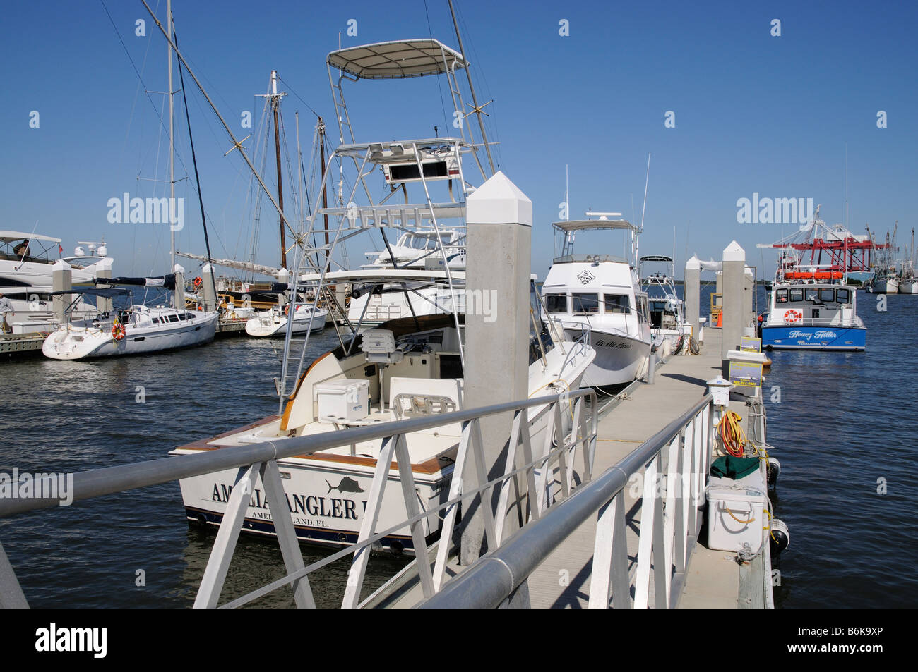 Port of Fernandina Beach resort marina on Amelia Island Florida USA ...