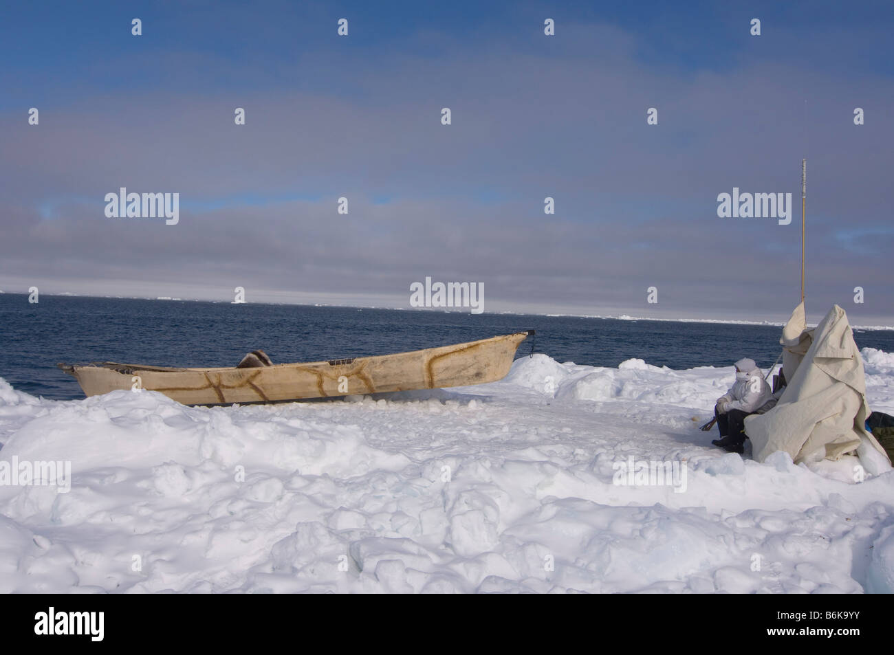 Male inupiaq eskimo in traditional hi-res stock photography and images ...