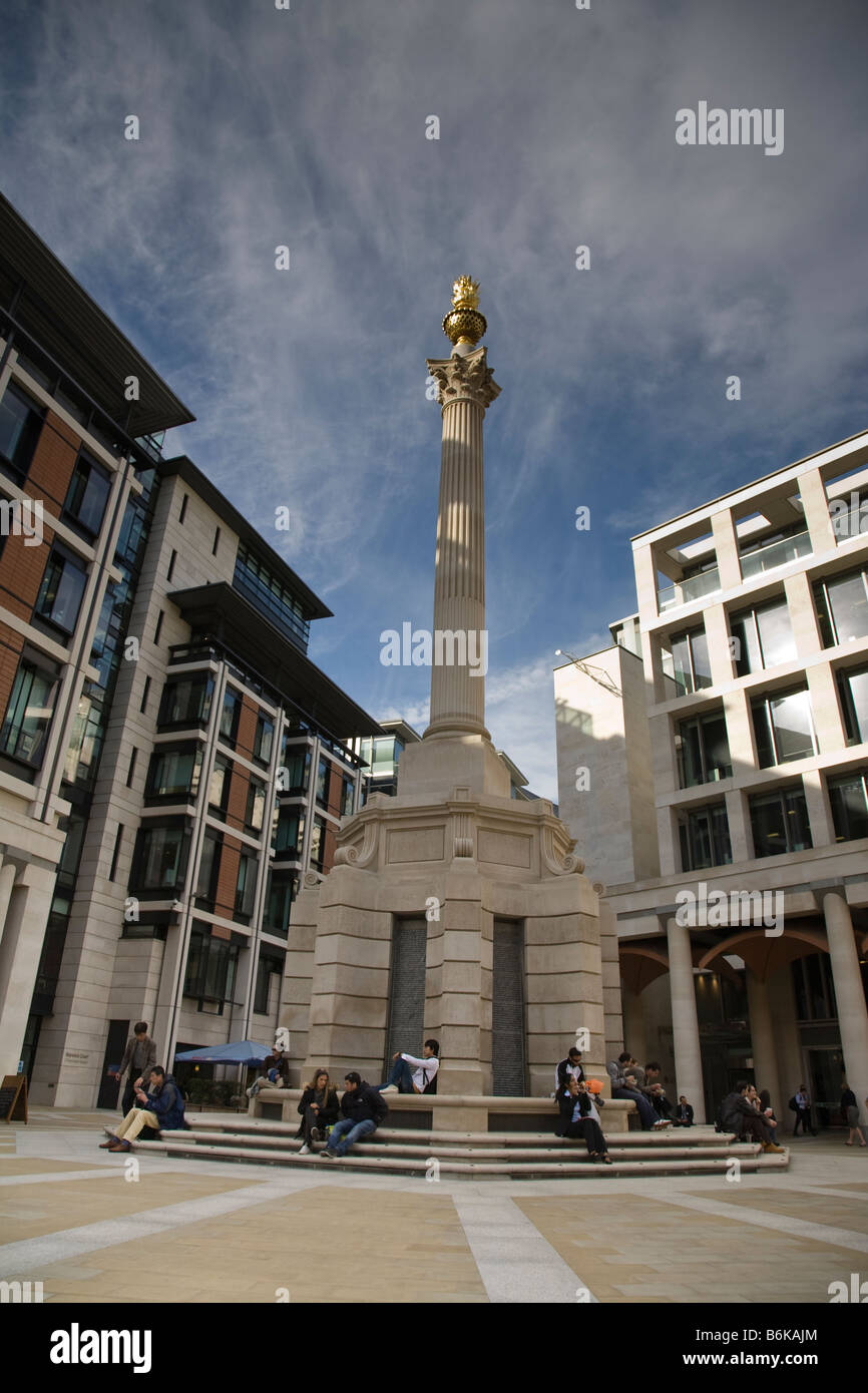 Paternoster Square with the Paternoster Square Column in the foreground ...
