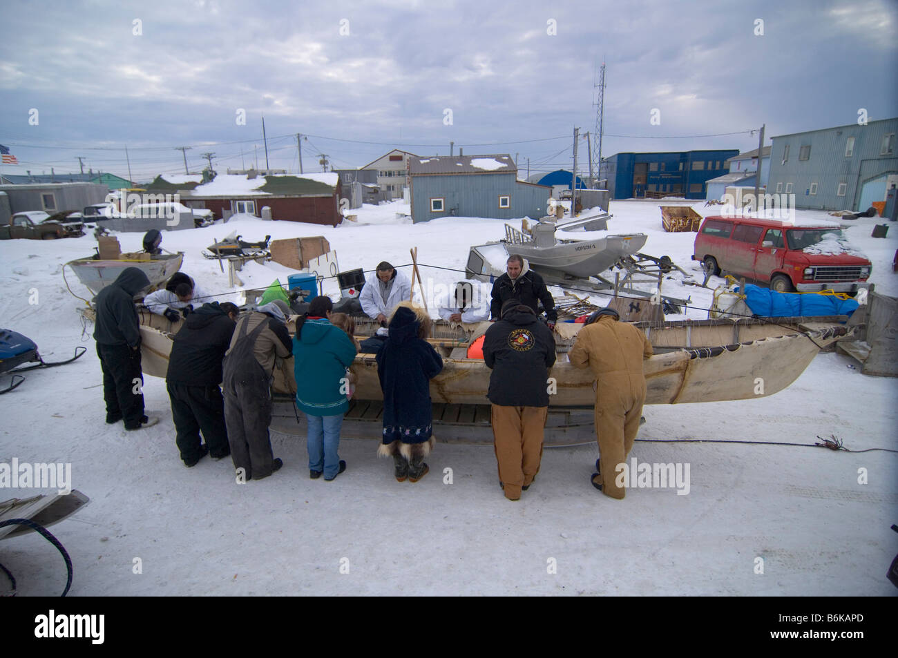 Barrow alaska village building hi-res stock photography and images - Alamy