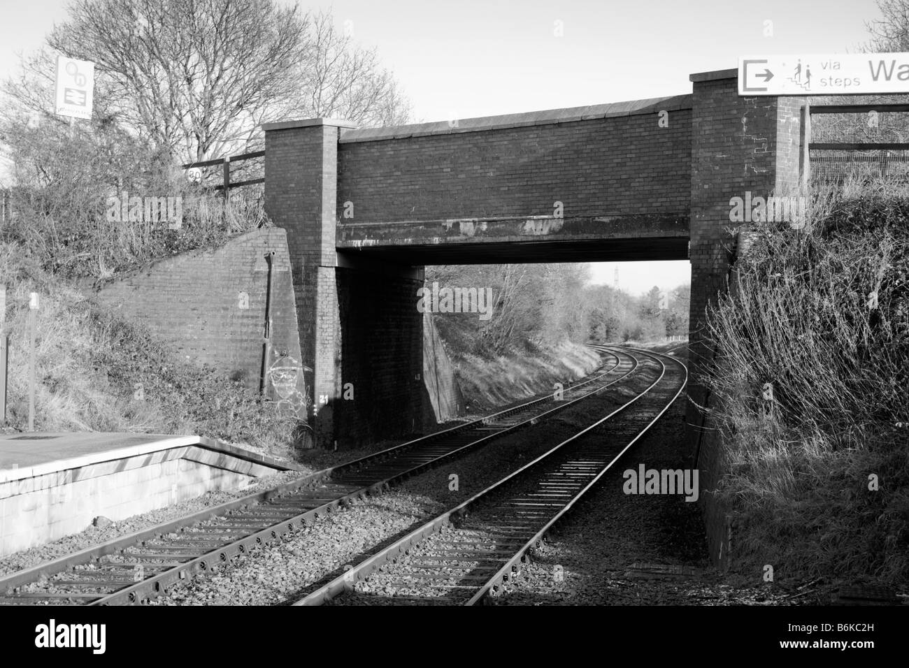 Uk rail stations Black and White Stock Photos & Images - Alamy