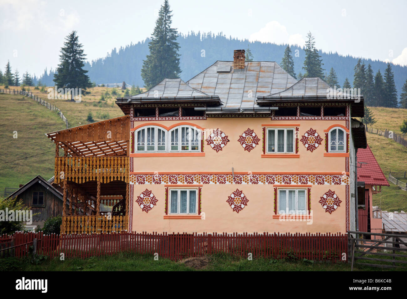 traditional romanian house in bucovina country, romania Stock Photo - Alamy