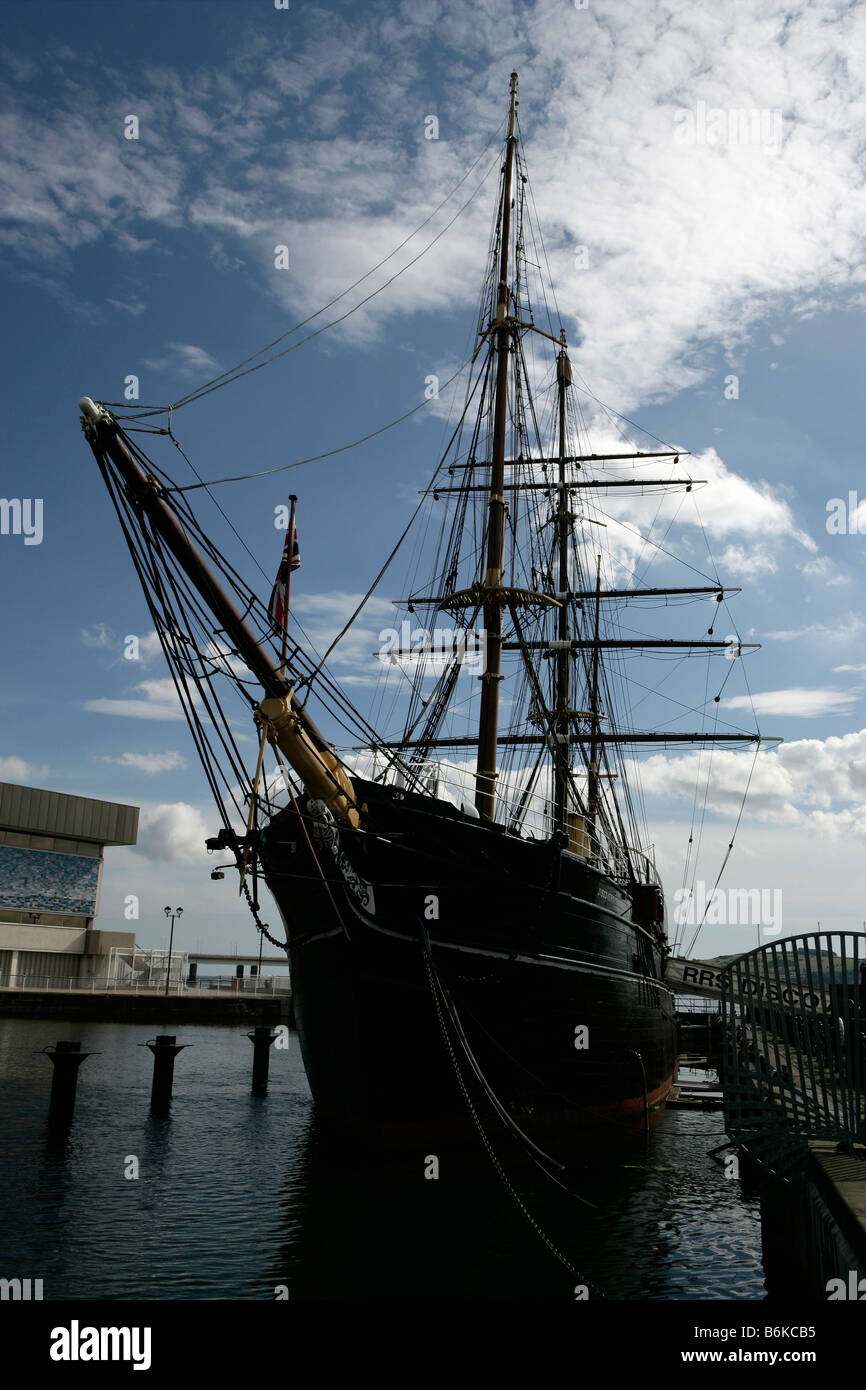 City of Dundee, Scotland. The three masted Royal Research Ship RRS ...