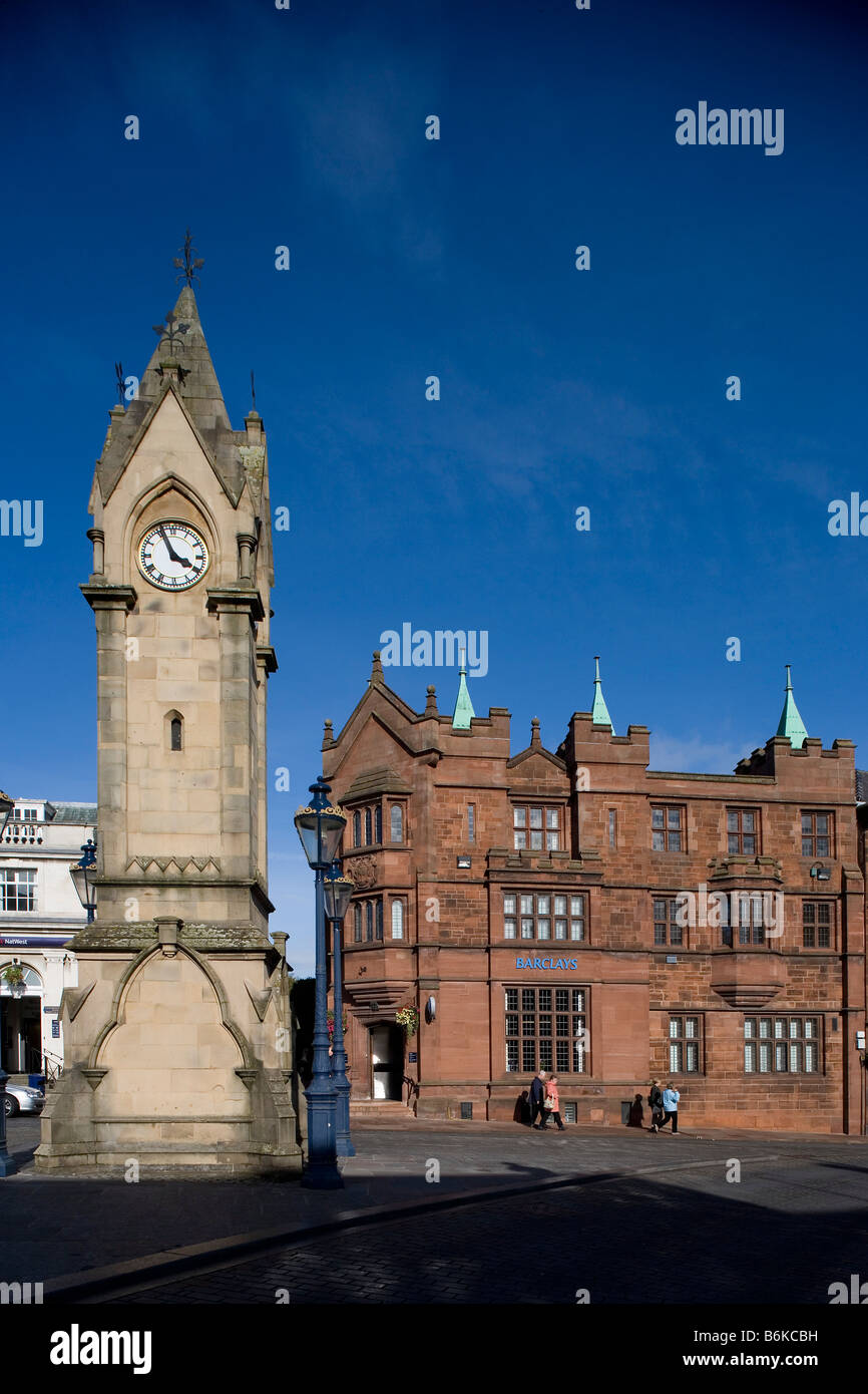 Penrith Clock tower erected 1861 to commemorate Philip Musgrave of ...