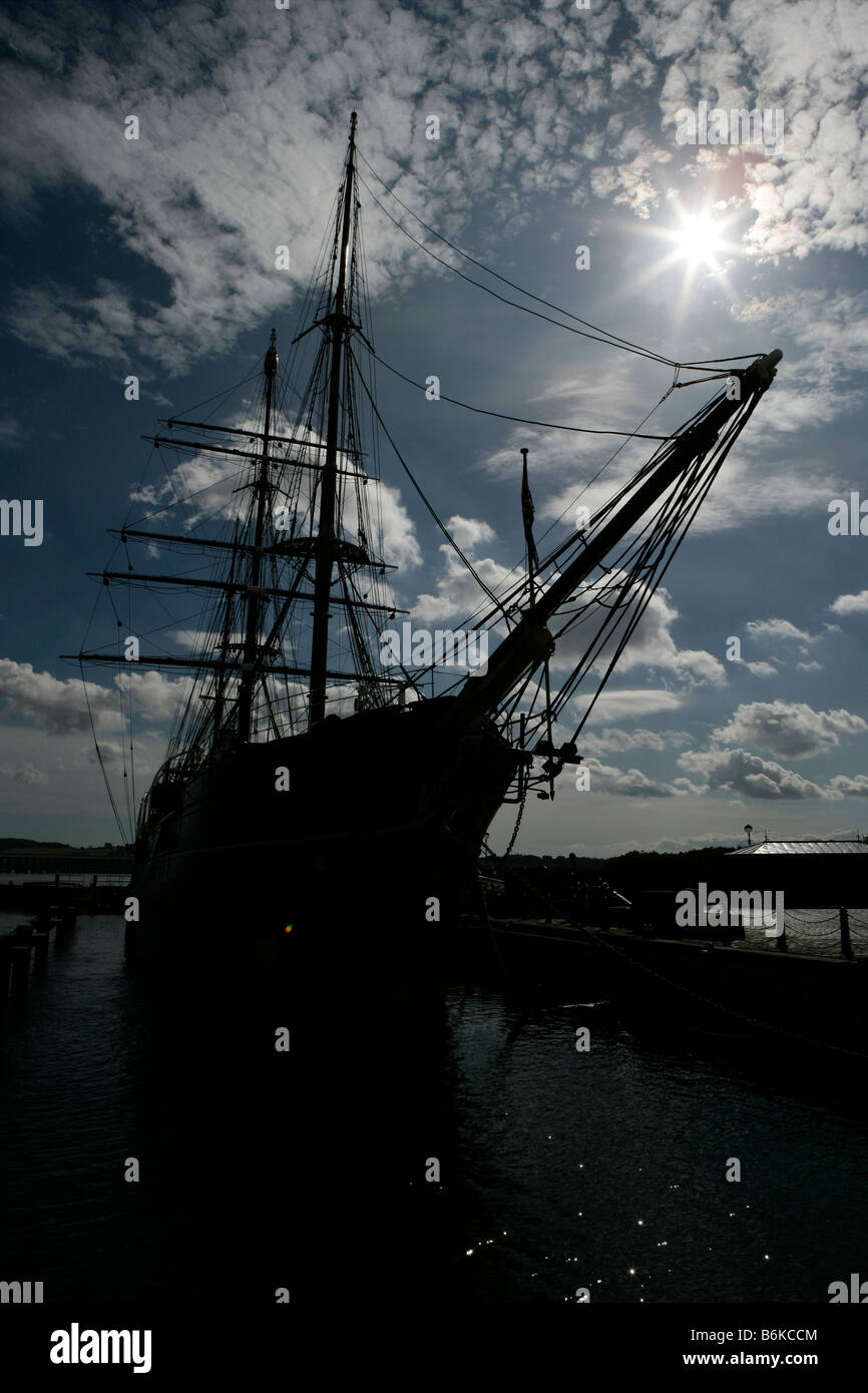 City of Dundee, Scotland. The three masted Royal Research Ship RRS ...
