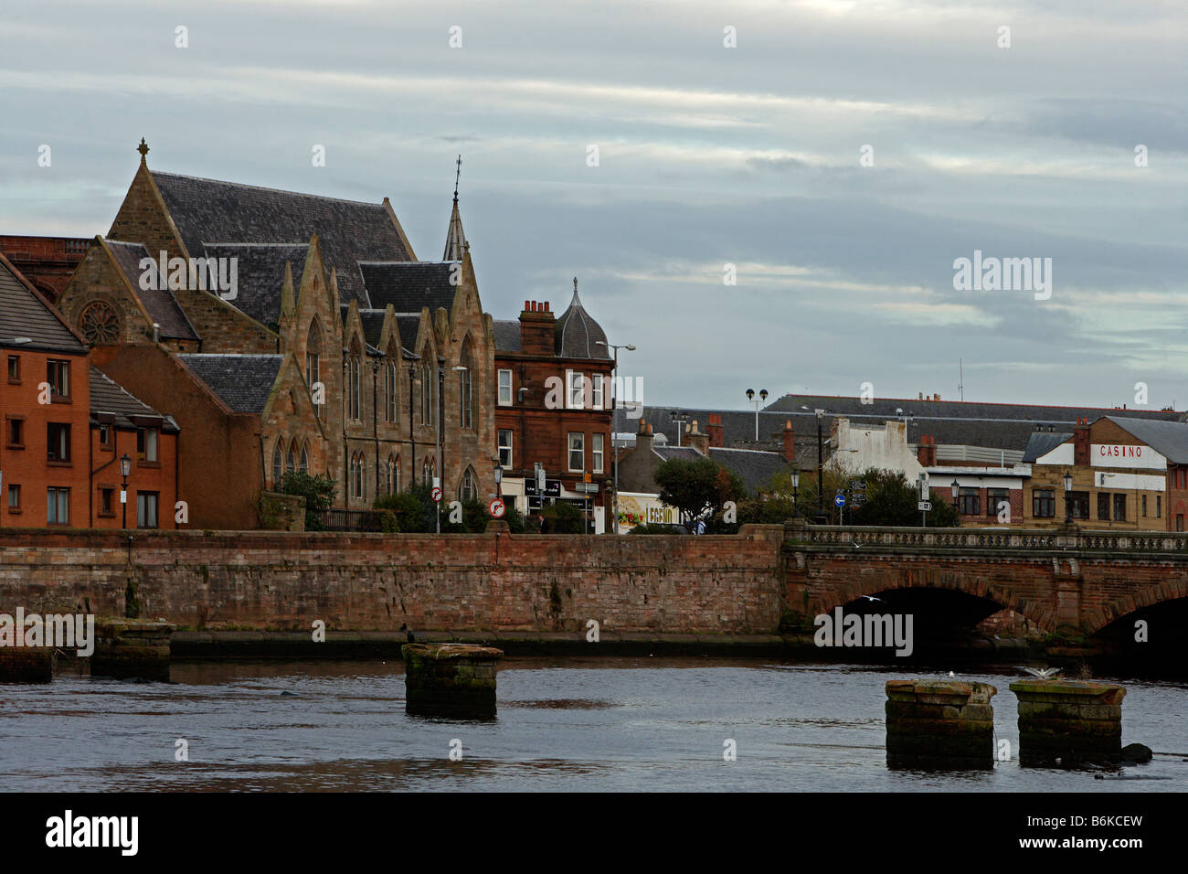 Ayr Ayr River New Bridge could be built in 1878 South Ayrshire Scotland ...