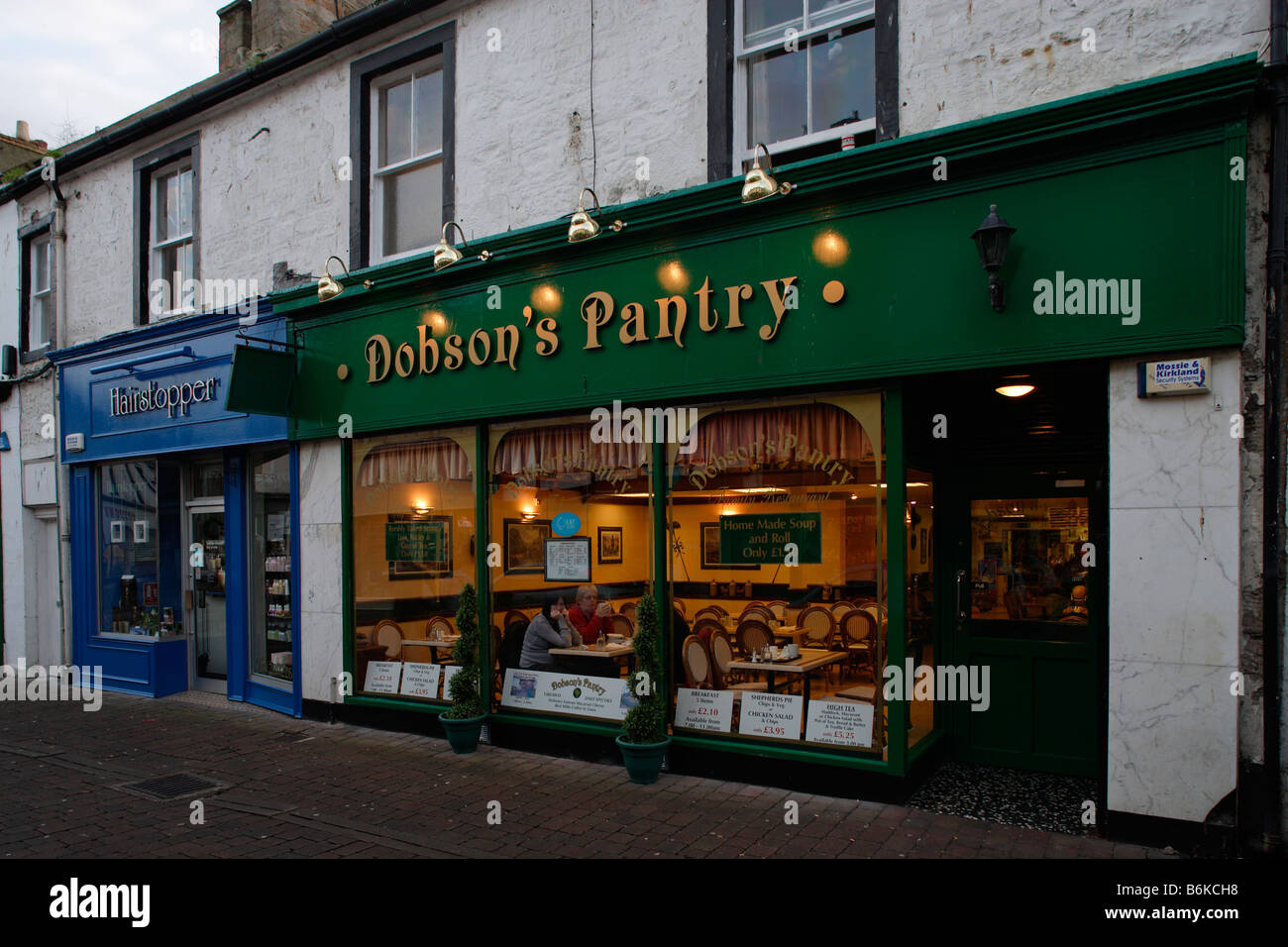 Ayr Newmarket Street typical buildings town center South Ayrshire ...