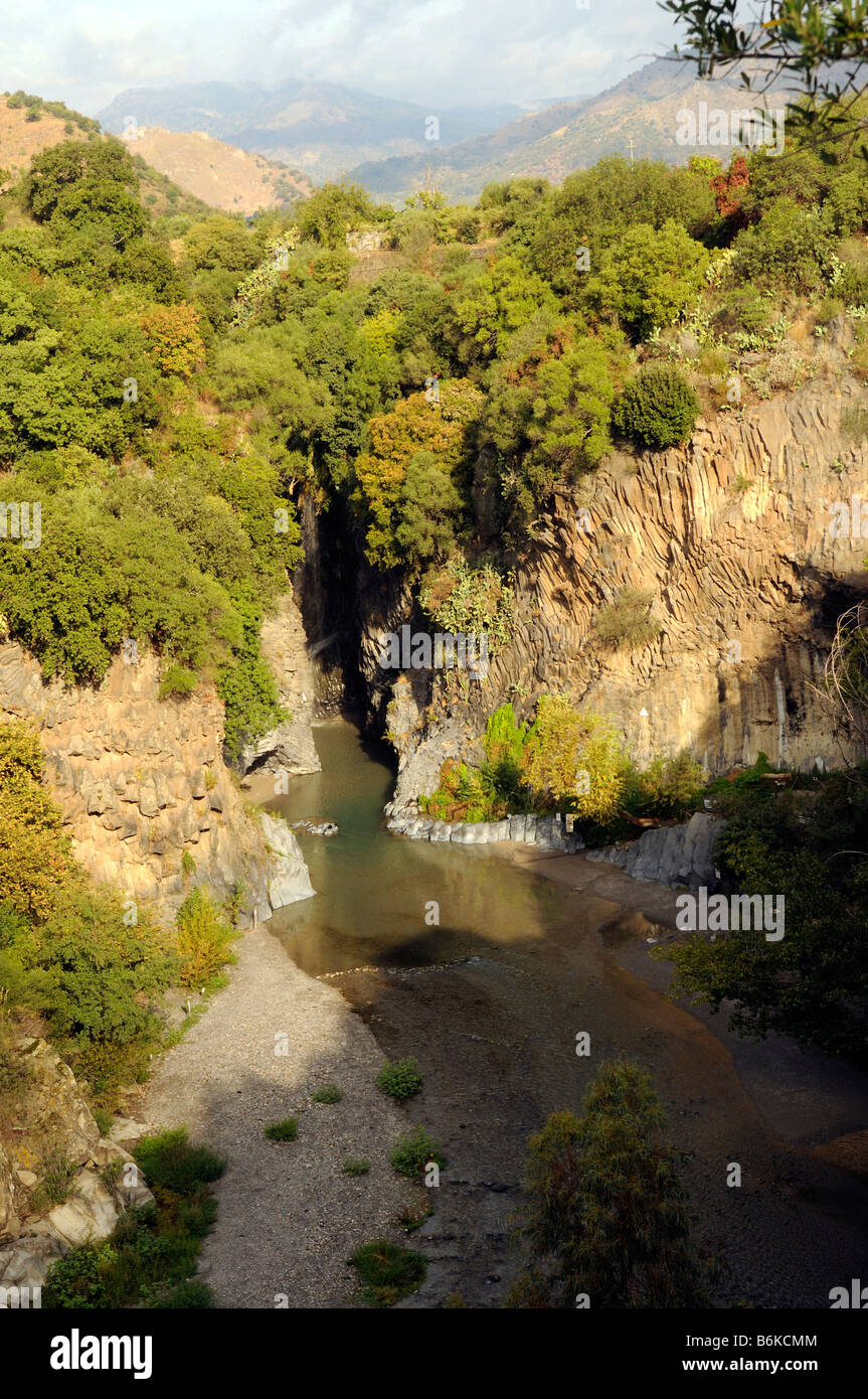 The Alcantara Gorge Sicily, Italy Stock Photo - Alamy