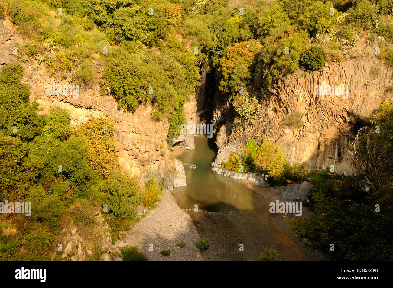 The Alcantara Gorge Sicily, Italy Stock Photo - Alamy