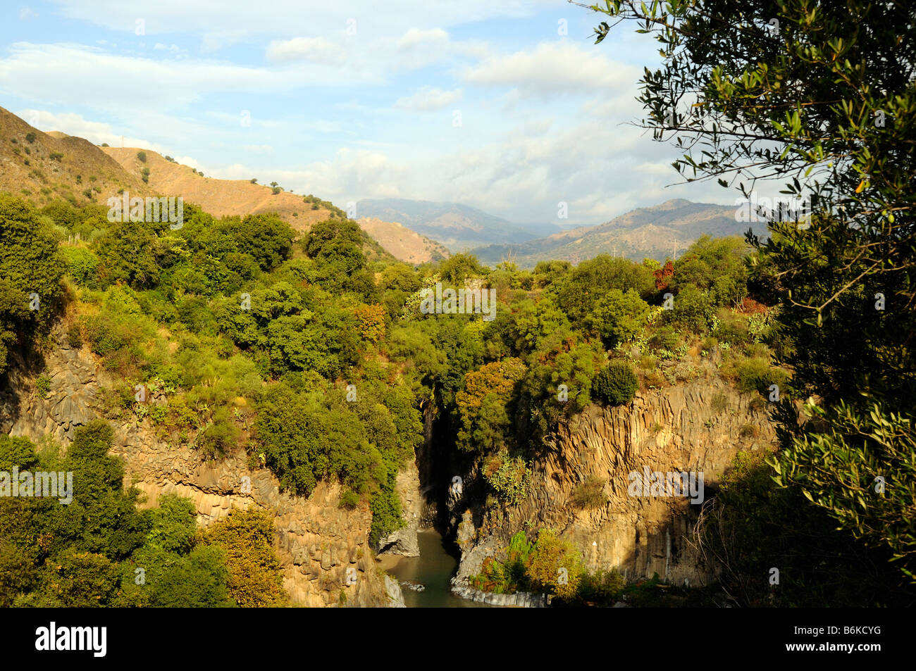 The Alcantara Gorge Sicily, Italy Stock Photo - Alamy