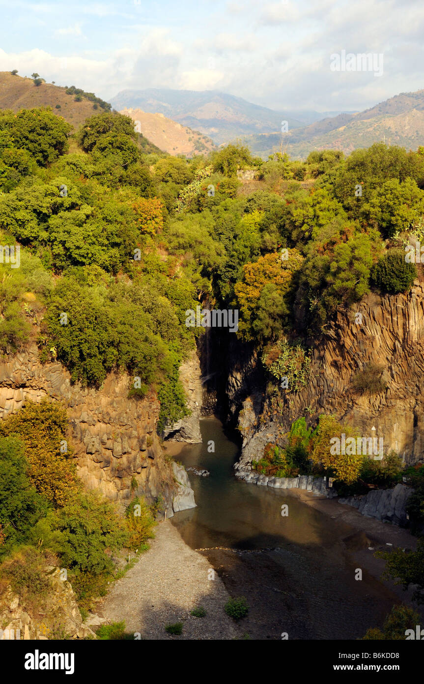 The Alcantara Gorge Sicily, Italy Stock Photo - Alamy
