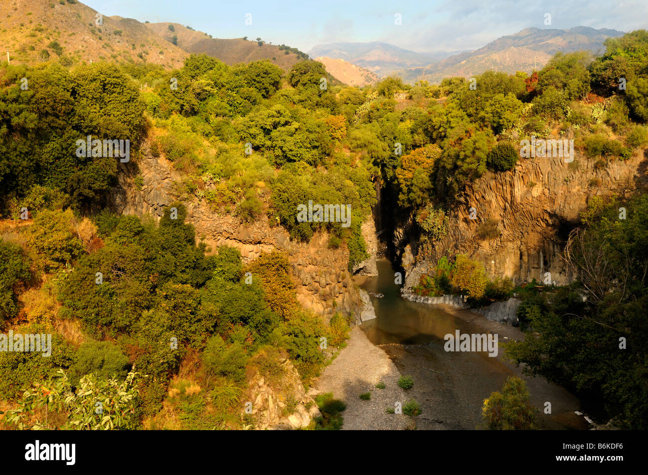 The Alcantara Gorge Sicily, Italy Stock Photo - Alamy