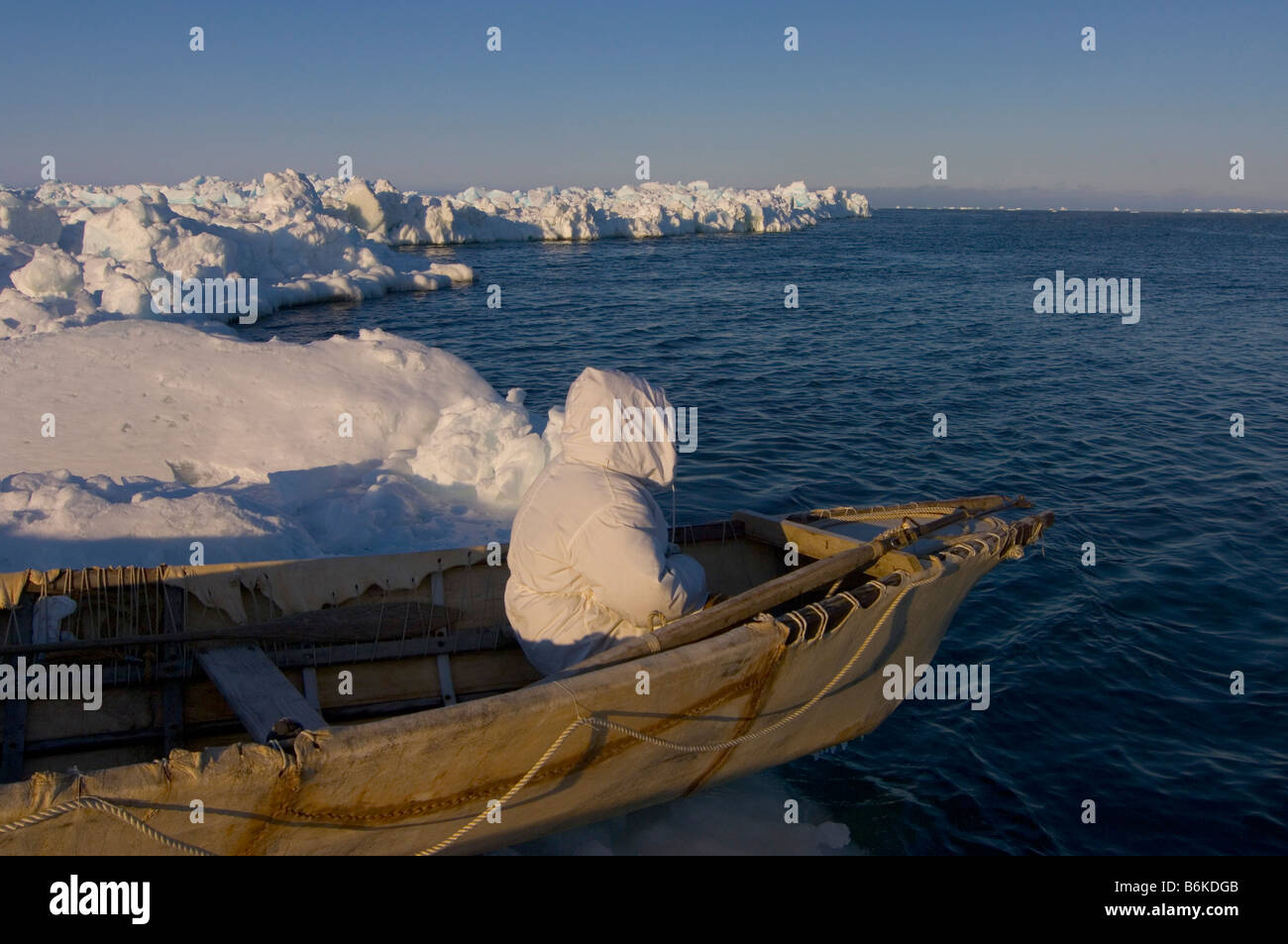 Male inupiaq eskimo in traditional hi-res stock photography and images ...