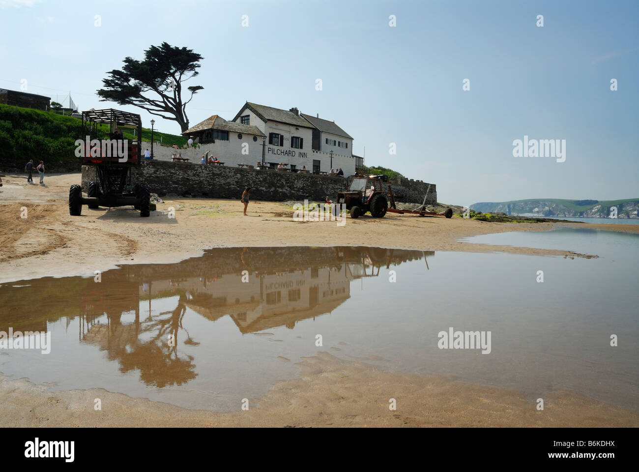Burgh Island Devon England The Pilchard Inn 14th century smugglers pub ...