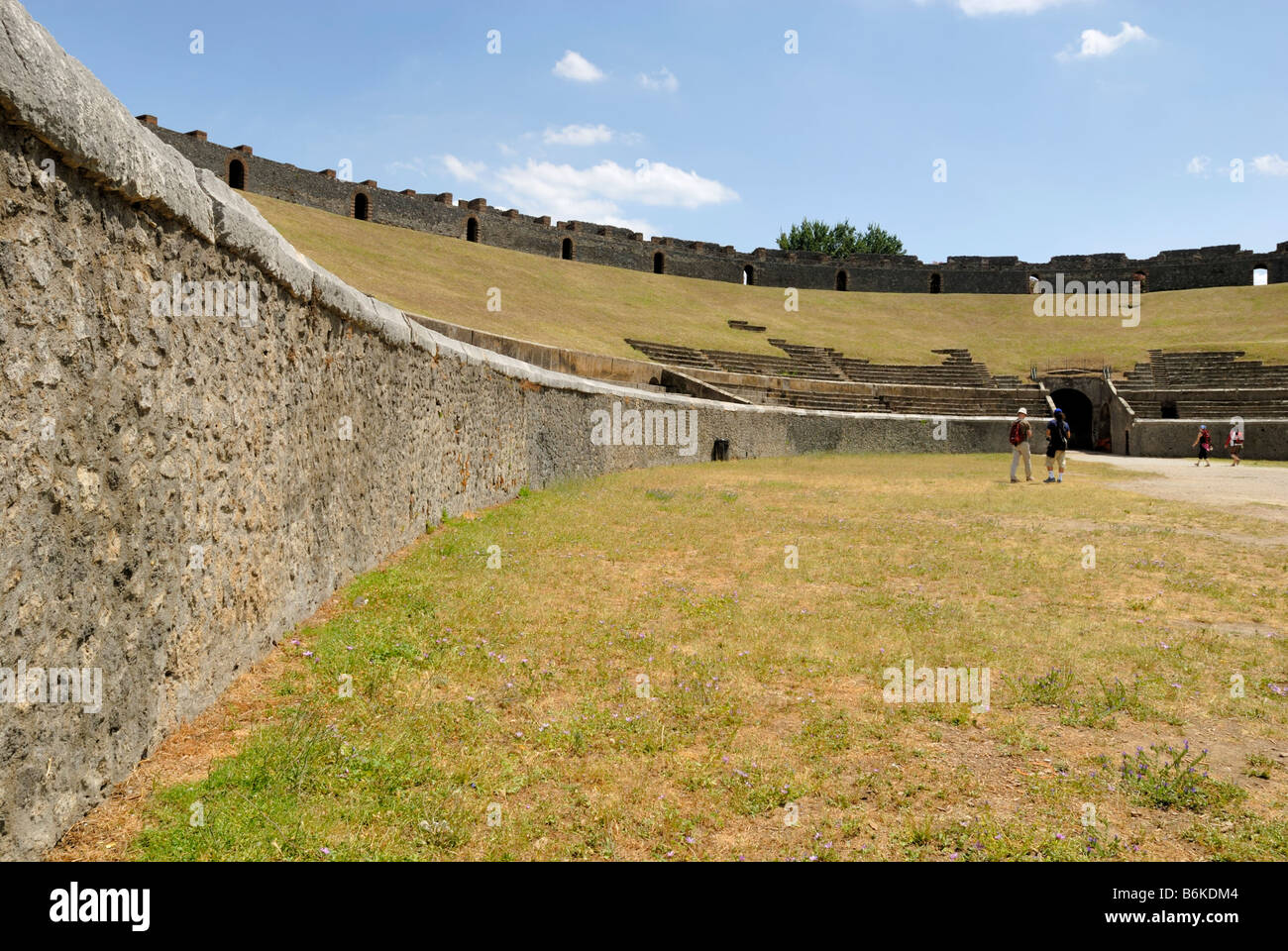 A fine view of the Pompeii's amphitheatre. The Pompeii's amphitheatre ...